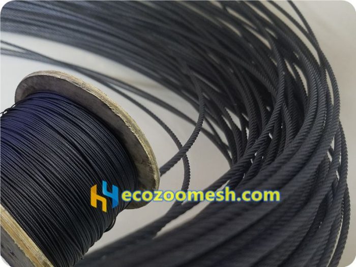 black wire ropes, black steel wire cables | Zoo Mesh Supplier-Hengyi