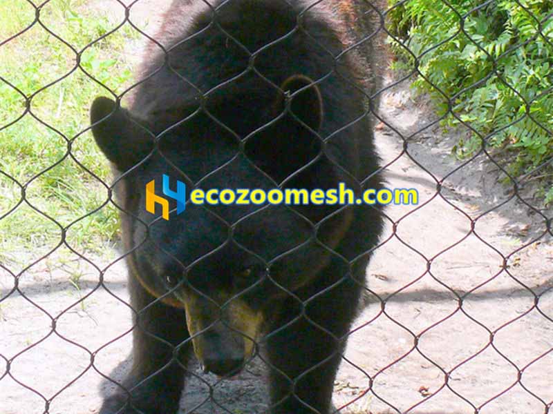 Black stainless steel zoo mesh, black ss mesh, animal protective mesh