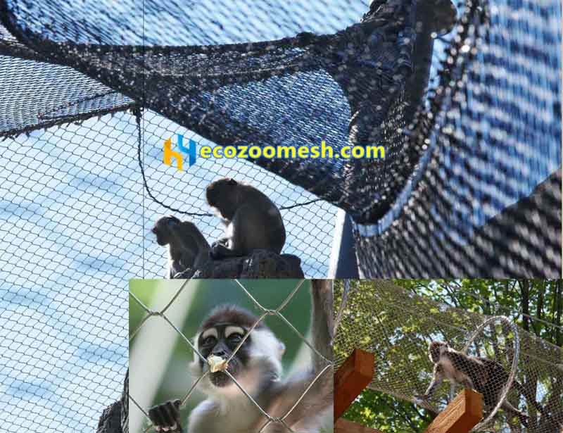Animal Rope mesh solutions, flexible stainless steel cable mesh