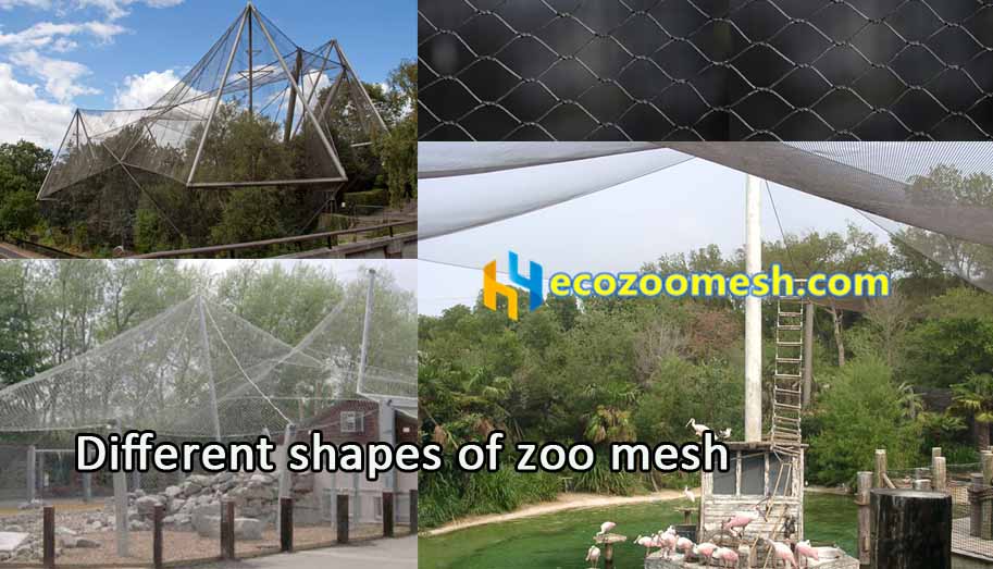 Wire rope netting, black oxide zoo mesh-Flexible Barrier for animal
