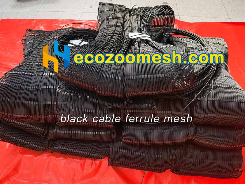 black cable ferrule mesh | Zoo Mesh Supplier-Hengyi