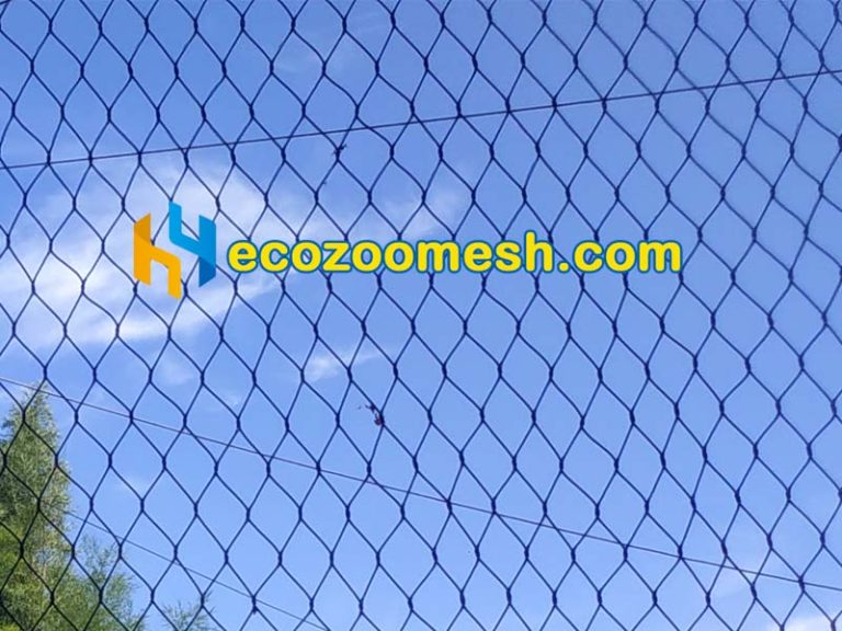 Wire rope netting, black oxide zoo mesh-Flexible Barrier for animal
